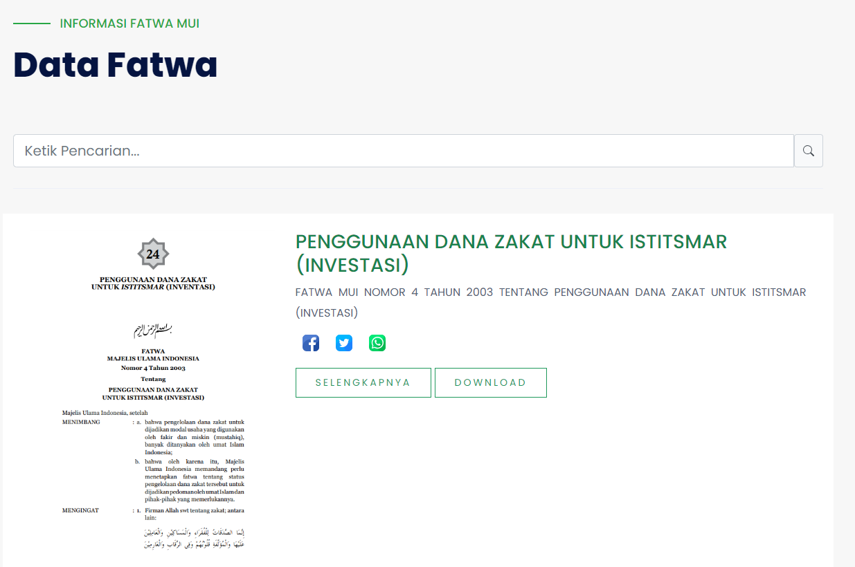 FATWA FATWA MUI PUSAT – SELAMAT DATANG DI WEBSITE MUI PAPUA SELATAN